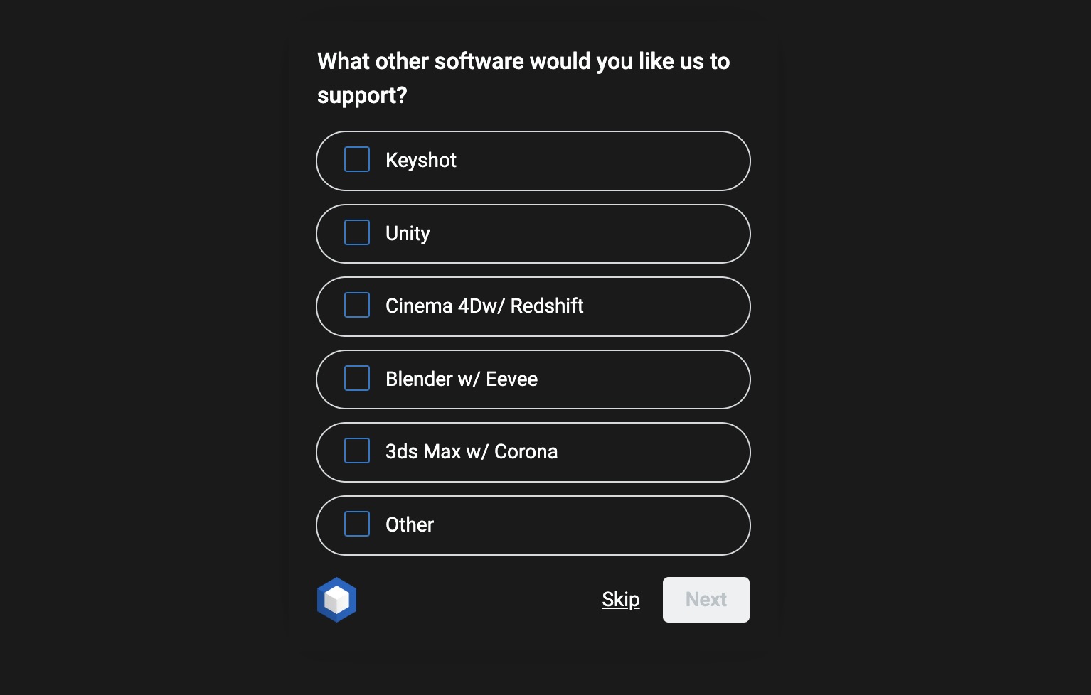 Survey: What 3D Software Should We Support Next?