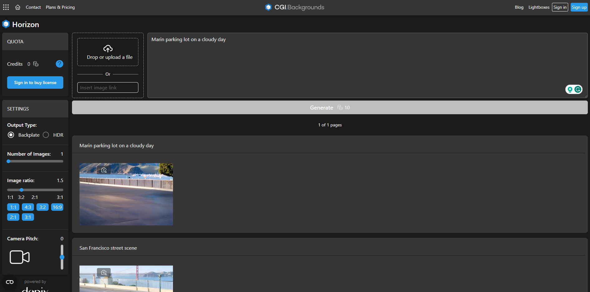 Announcing CGI.B Horizon, an AI HDRi Map and Backplate Generator from ...